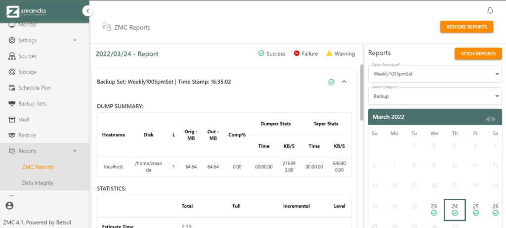 Data Backup With ZMC's Unique Powers - Zmanda