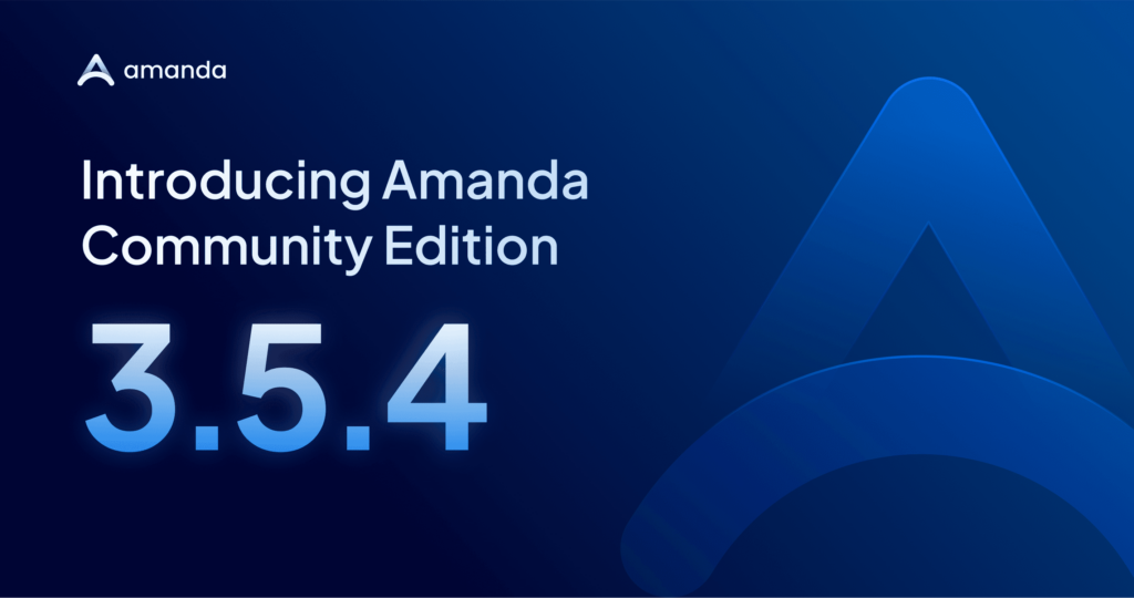 Amanda Community Edition Open Source Backup Software
