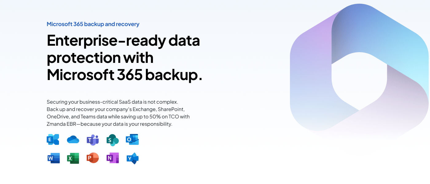 Zmanda Microsoft 365 Backup & Recovery | Office 365 Backup