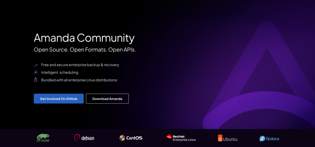 Amanda Community Edition | Open Source Backup Software