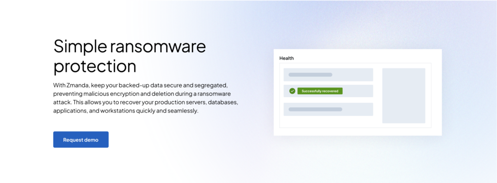 End-to-End Ransomware Protection | Enterprise Data Backup