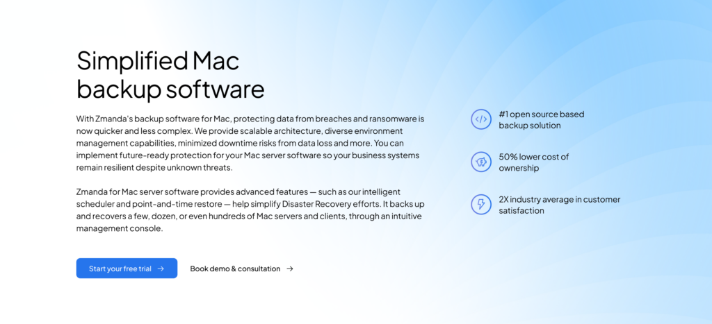 Best Mac Backup Software For Computers & Servers | Zmanda