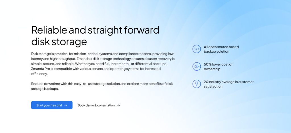 Backup Disk Storage Solutions | Quick Backup To Disk Storage