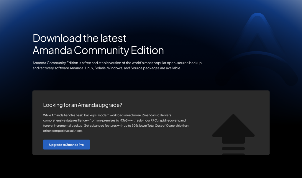 Download Amanda Community Edition: Open Source Backup