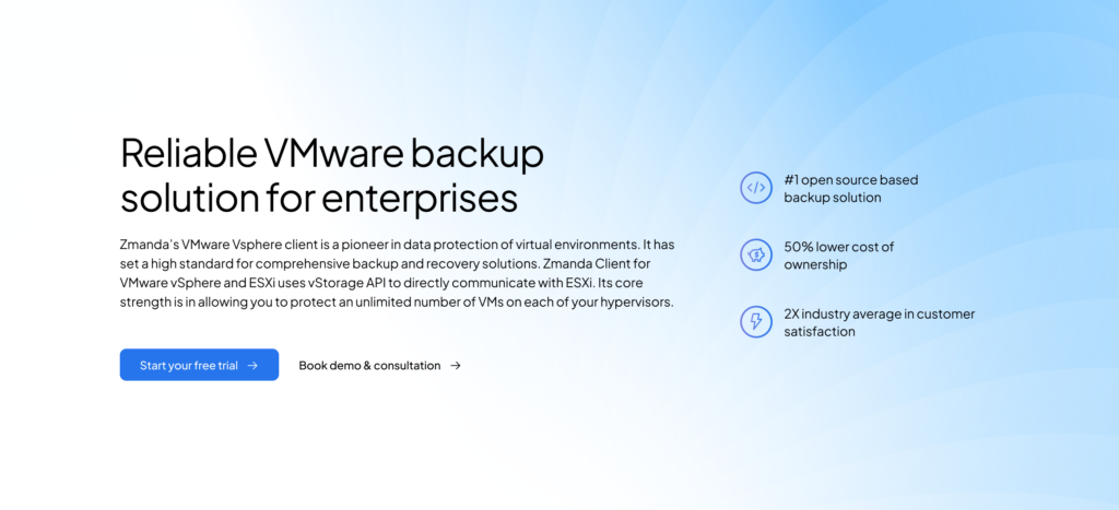 Zmanda VMware Backup And Recovery Software
