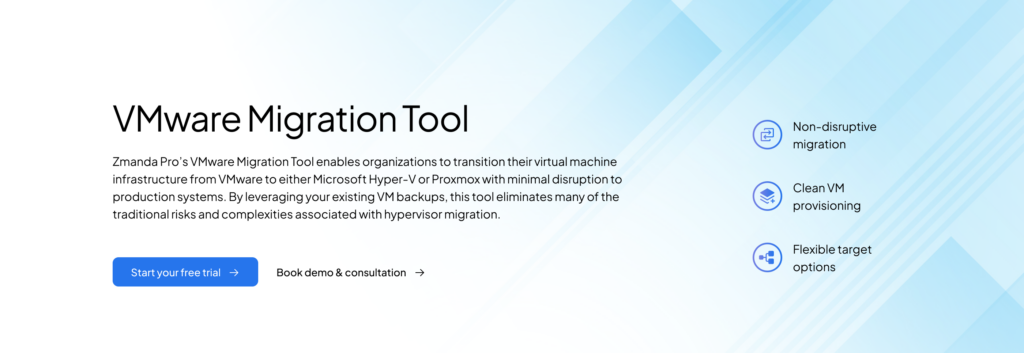 Zmanda Vmware Migration Tool