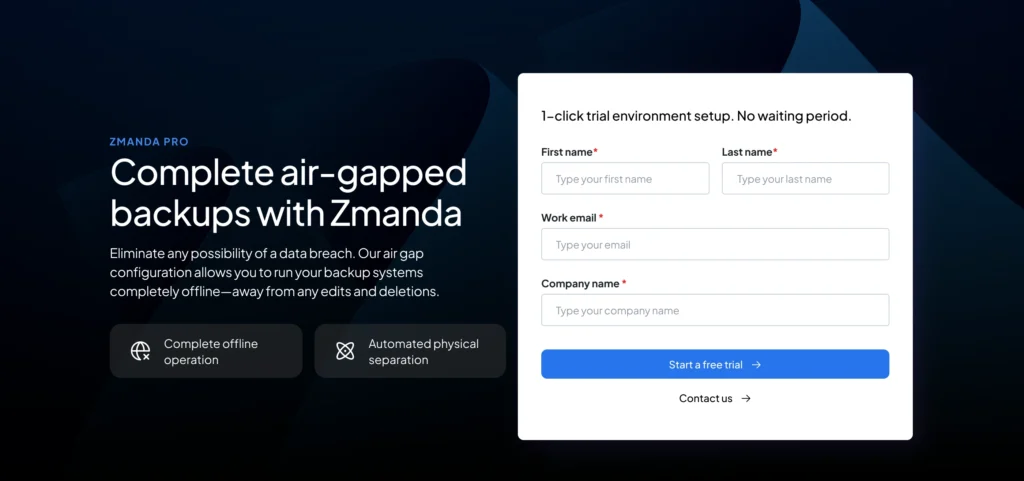 Air Gap Backup Solution | Zmanda Pro