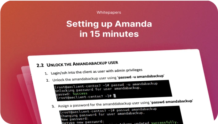 Amanda Community Edition | Open Source Backup Software