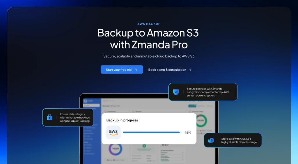 Backup zu AWS S3 mit Zmanda Pro
